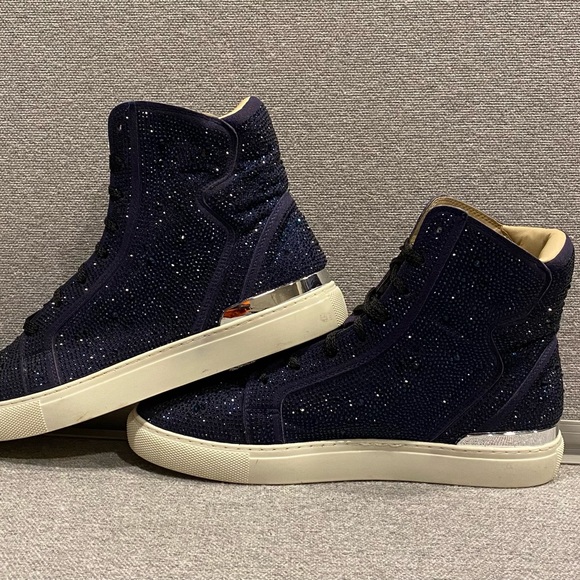 Parraso | Shoes | Parrazo Bejeweled Shimmer Hitop Sneakers | Poshmark